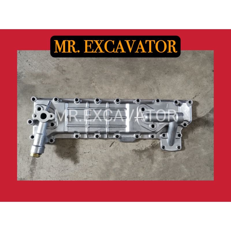 Hitachi EX100-1 EX120-1 4BD1 Excavator Engine Oil Cooler Cover Housing ...