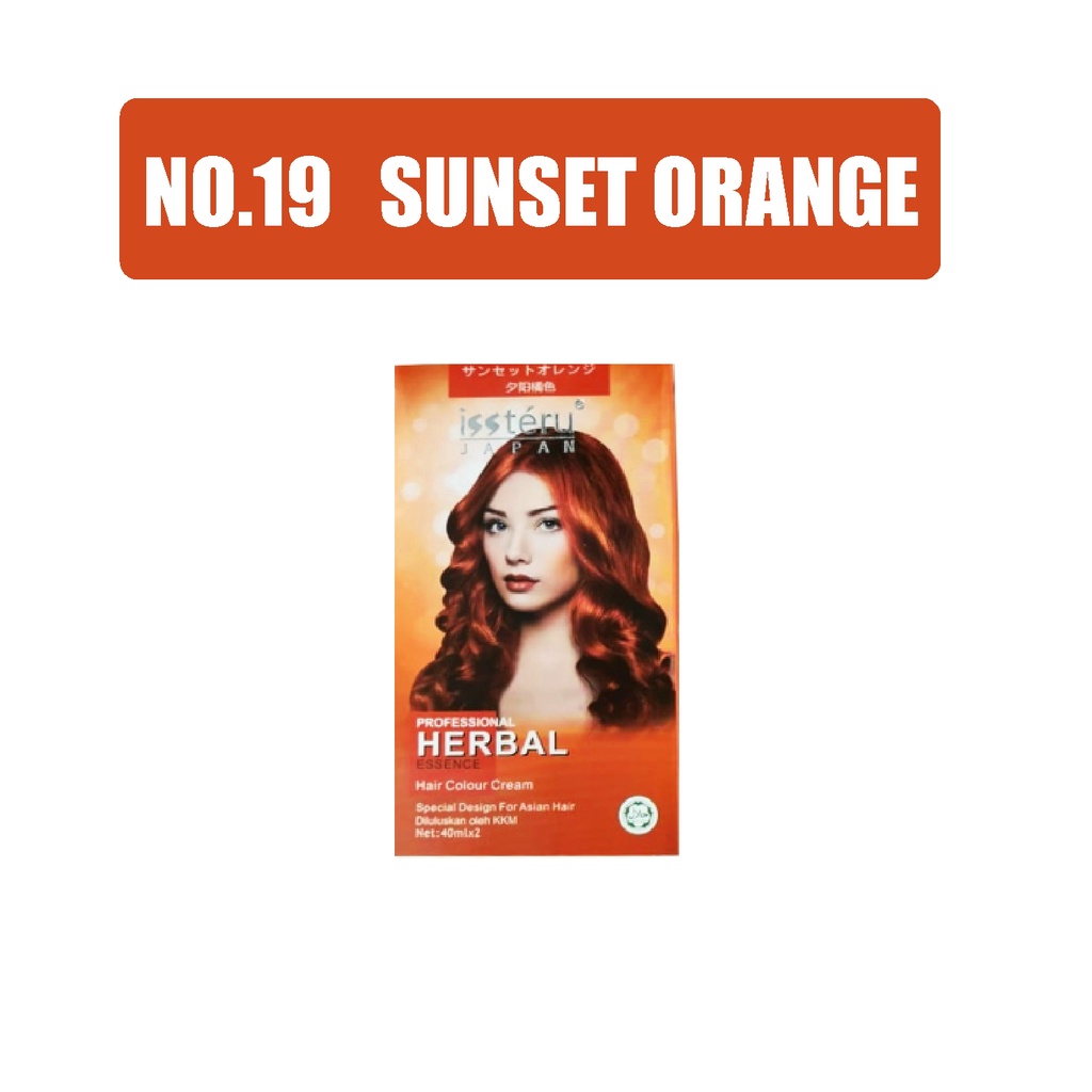 ISSTERU Hair Dye Professional Herbal Essence Japan Hair Colour Cream ...