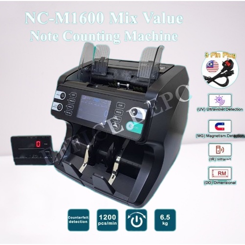 NC-M1600 Mix Value Bank Note / Money Counting Machine | Shopee Malaysia