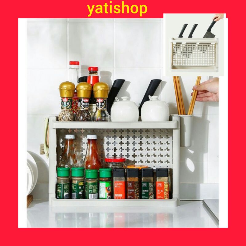 rak rempah botol kicap rak dapur storage rak garam gula sesoning ...