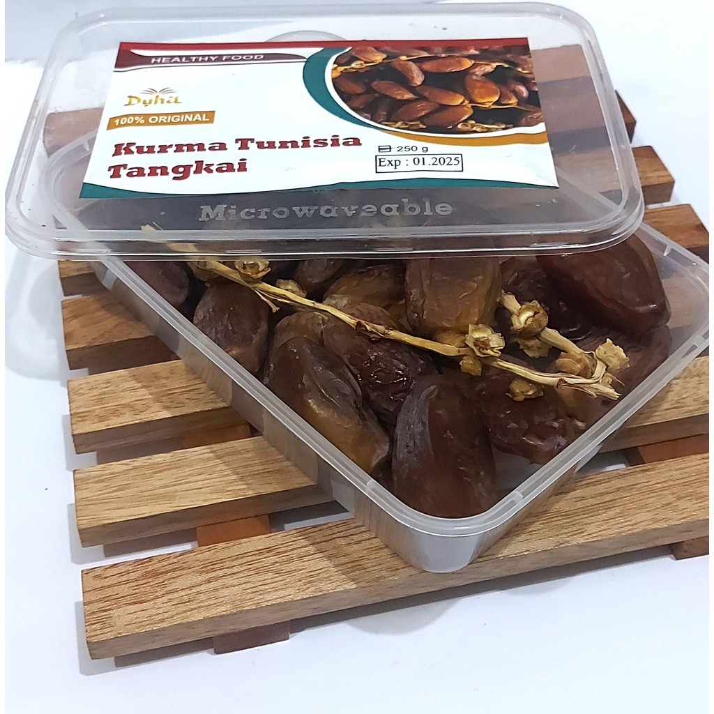 Tunisian Dates Stem Dates 250gr Tunis Stem Dates Fresh Original Kurma Tunisia Tangkai 250gr