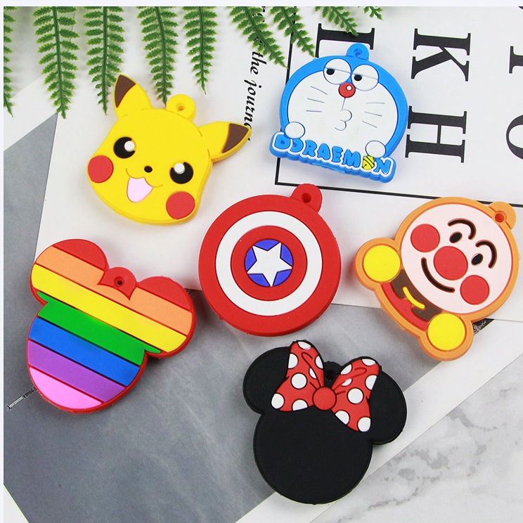 Cartoon Soft Rubber pvc Key Case Creative Access Control Water Drop ...