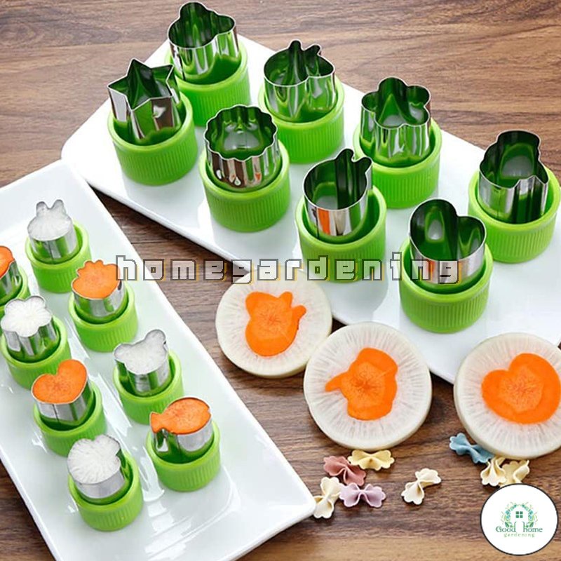 GOOD Stainless Steel Vegetable Cutter Shapes Set for Kids DIY Mini ...