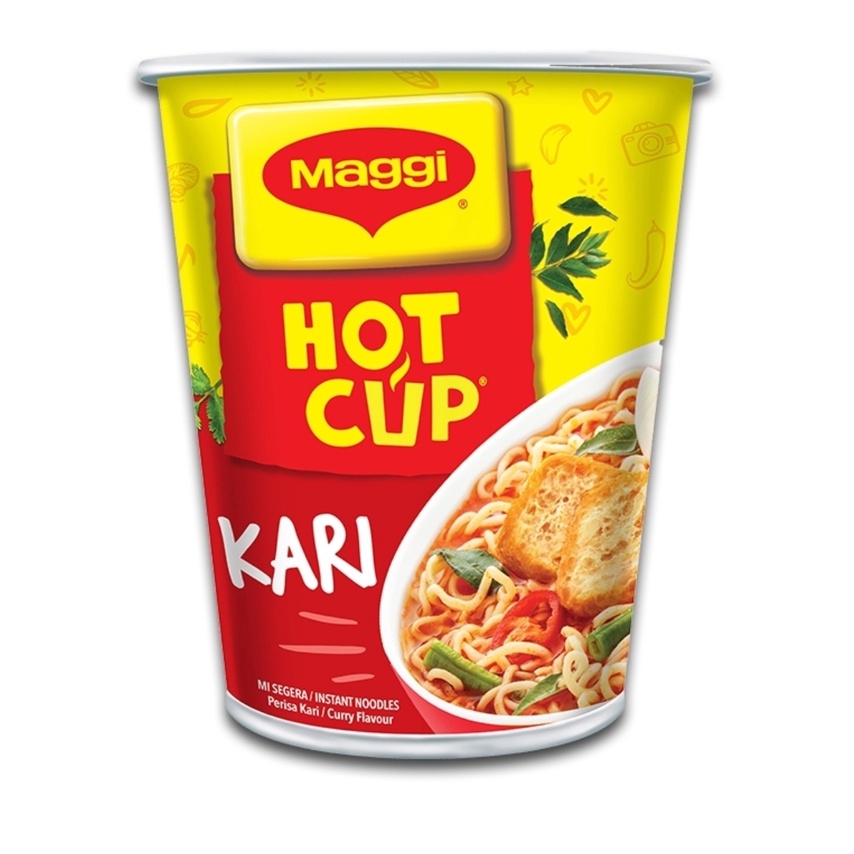 Maggi Kari Hot Cup 59 gram | Shopee Malaysia