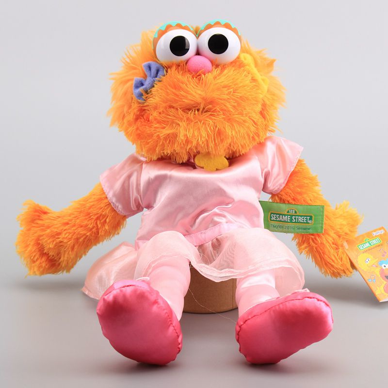 35cm Sesame Street Hand Puppet Elmo Cookie Monster Ernie Plush Stuffed ...