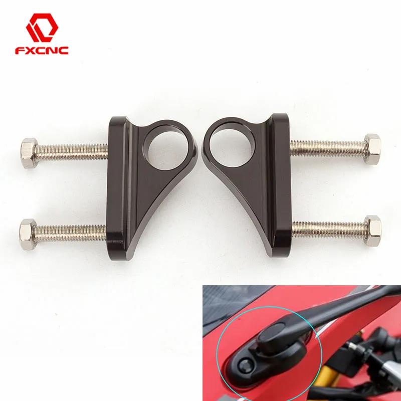 Motorcycle Mount Rearview Side Mirror Fairing Adapter Bracket For ...