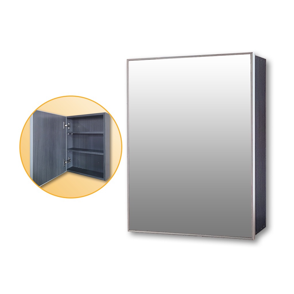 BMH Slate Black Wall Cabinet Wall Rack Hanging Cabinet Floating Rack ...