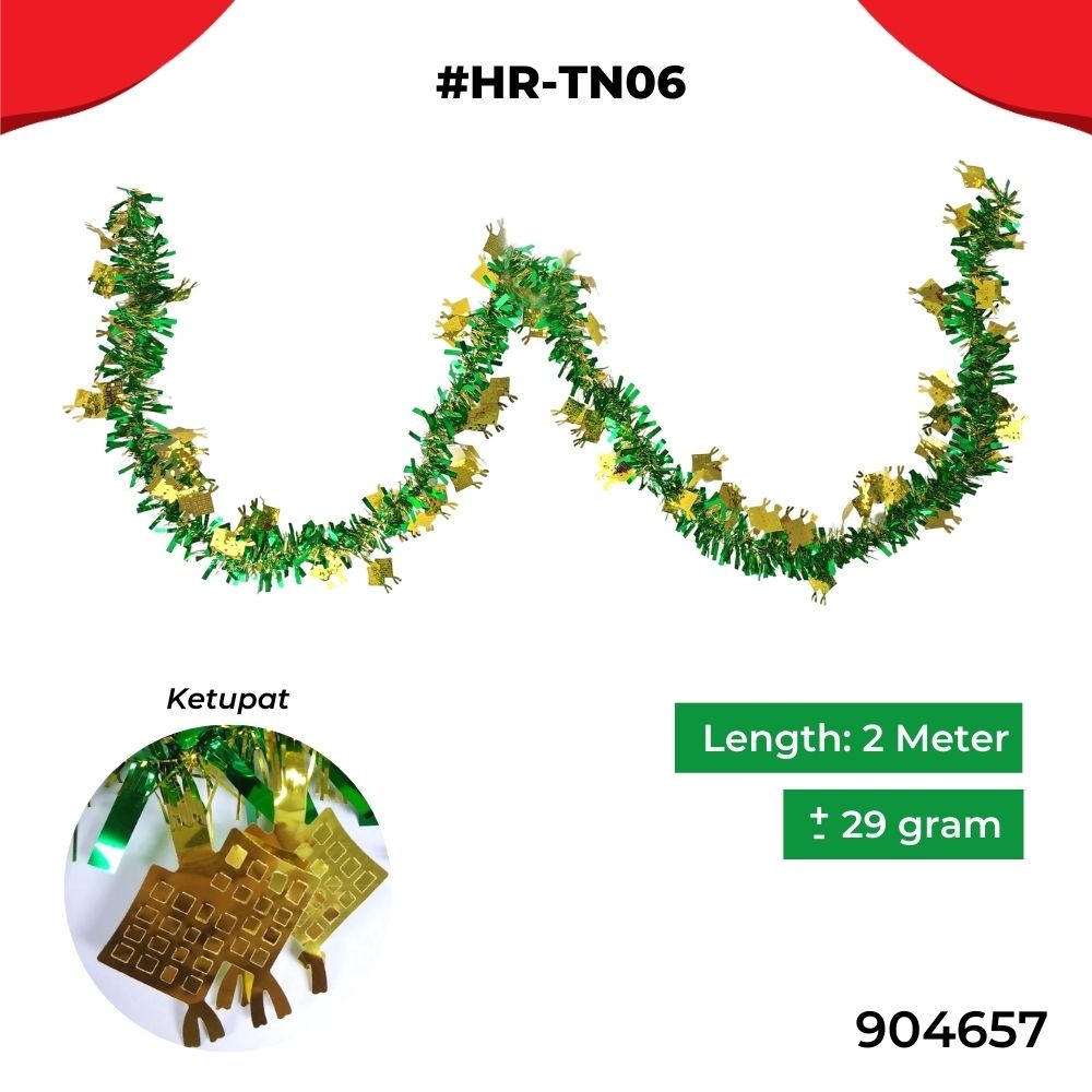 HOFS Raya Tinsel Ceiling Deco Banner Party Garland Hamper Raya Hiasan ...