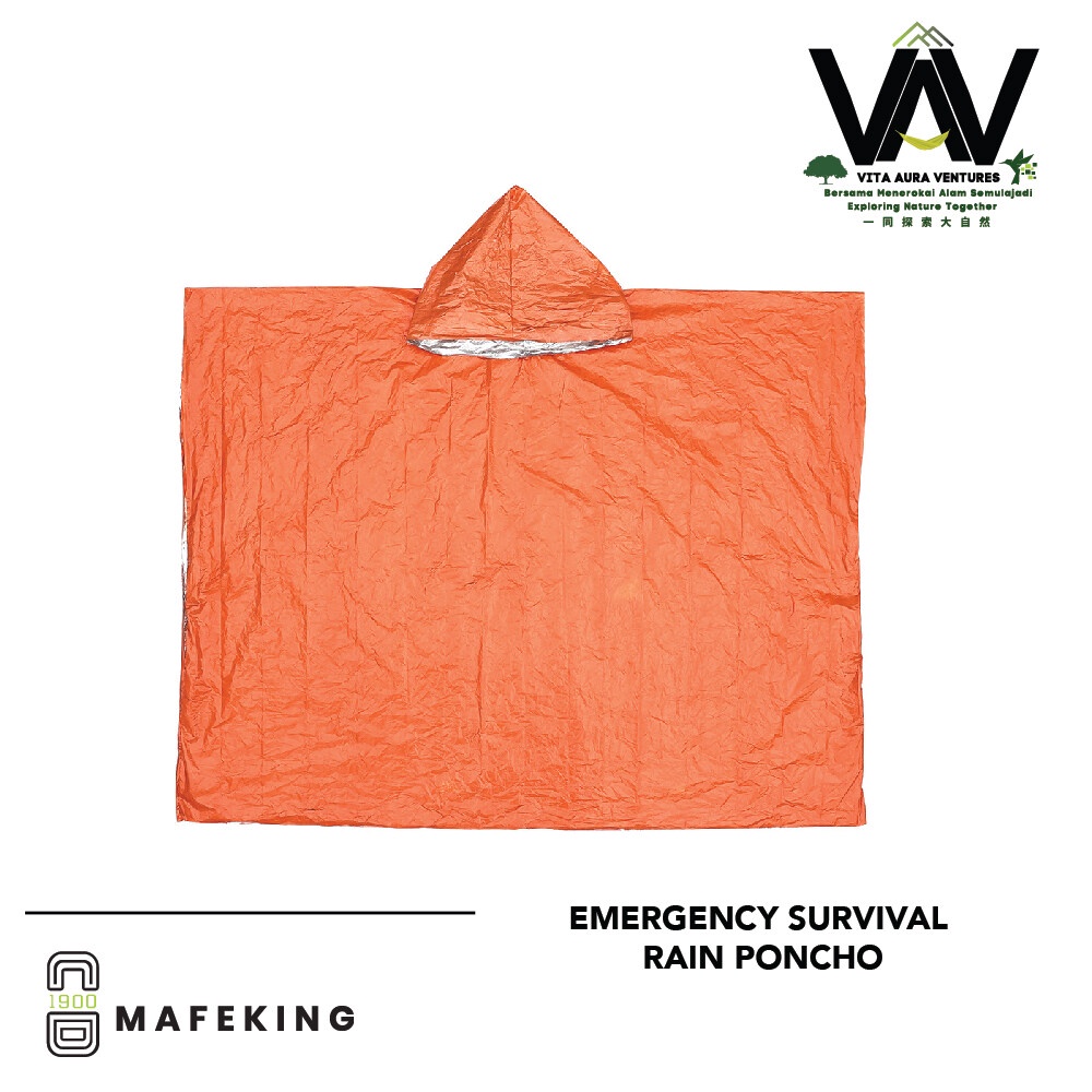 MAFEKING Emergency Survival Rain Poncho Raincoat | Shopee Malaysia