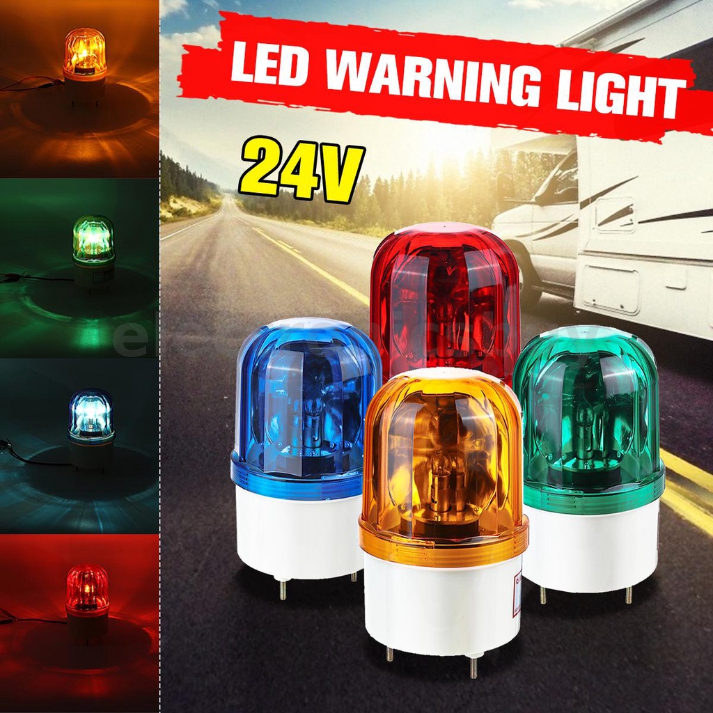24V Road Traffic Warning Beacon LED Emergency Flashing Recovery Safety ...