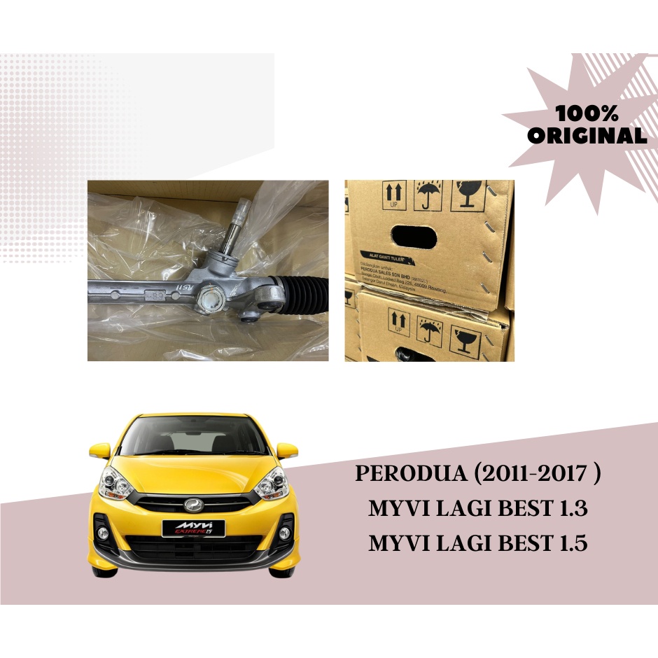 100% ORIGINAL POWER STEERING RACK ASSY MYVI LAGI BEST 1.3 1.5 / ICON ...
