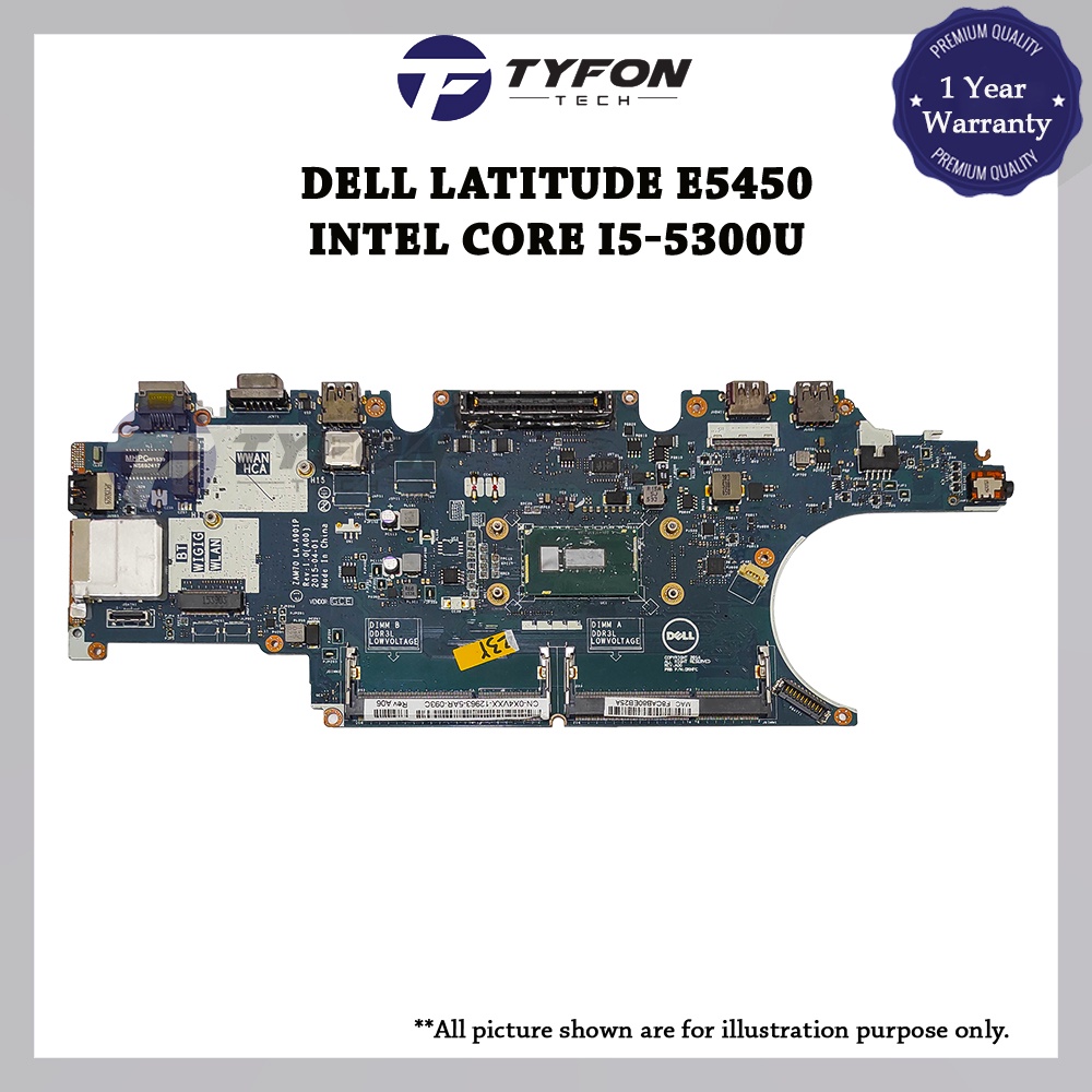 Dell Latitude E5450 I5-5300U Laptop Motherboard DKNFC ZAM70 LA-A901P (Refurbished) | Shopee Malaysia