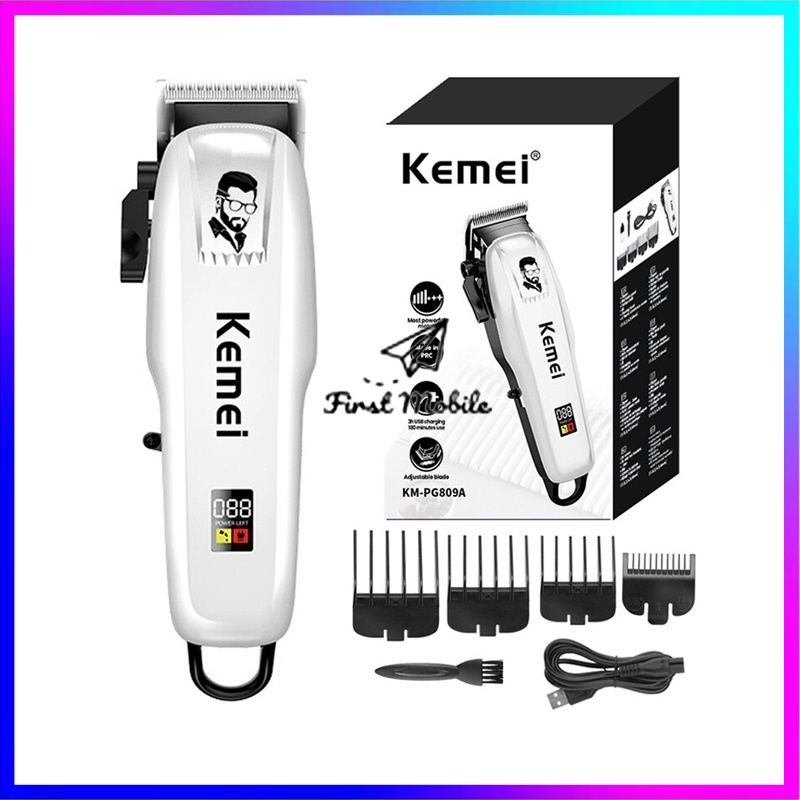 Kemei KM-809A Professional Hair Clipper Electric Hair Trimmer Haircut Machine Pencukur Rambut ...