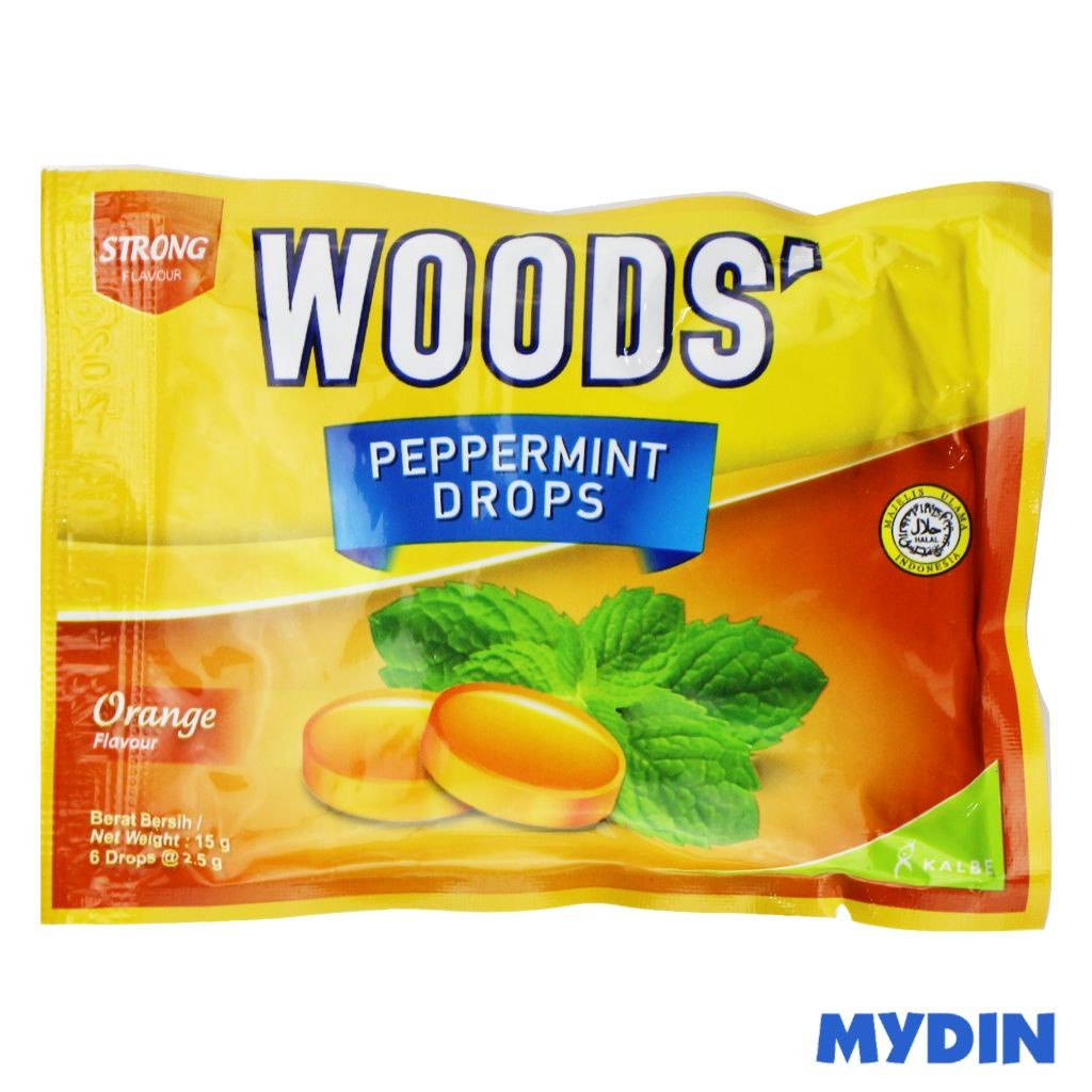 Woods Peppermint Drops Sweets Orange (15g) | Shopee Malaysia