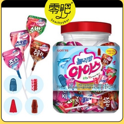 (Clearance Snacks) Lotte Lollipop Ice Candy Random Flavor 韩国乐天棒棒糖 随机口味 ...