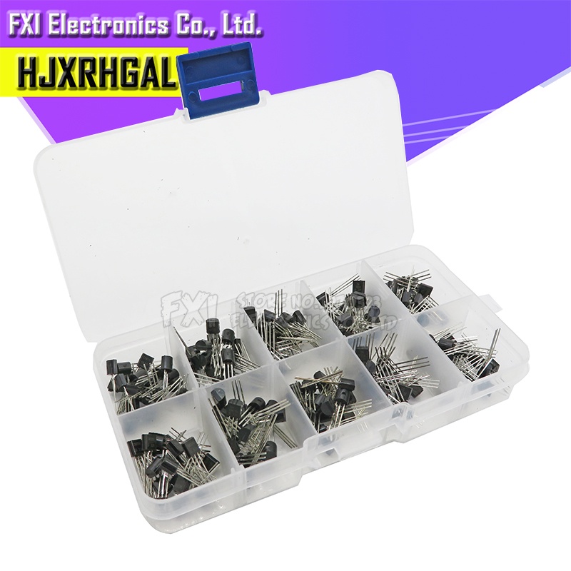 10value 200PCS BC337 BC327 2N2222 2N2907 2N3904 2N3906 S8050 S8550 A1015 C1815 Transistor ...