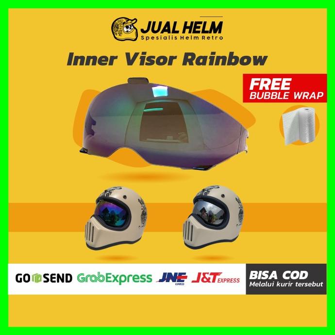 Glass Inner Visor Rainbow (Helmet Cakil) | Shopee Malaysia