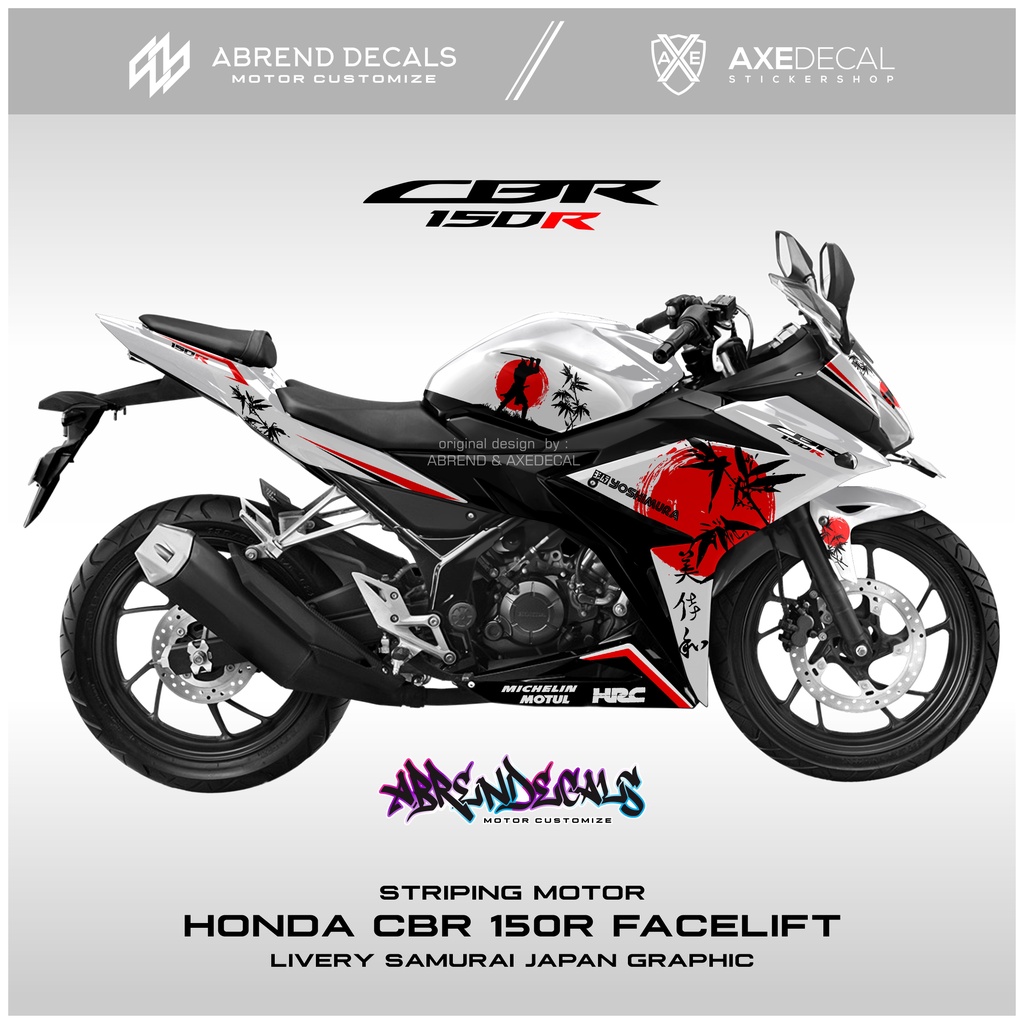 Striping HONDA CBR 150 FACELIFT LIVERY JAPAN CUSTOM/CBR 150k45g ...