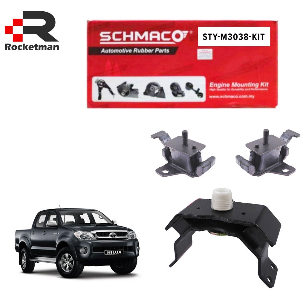 SCHMACO ENGINE MOUNTING SET TOYOTA HILUX KUN25 D4D (STY-M3038-KIT ...