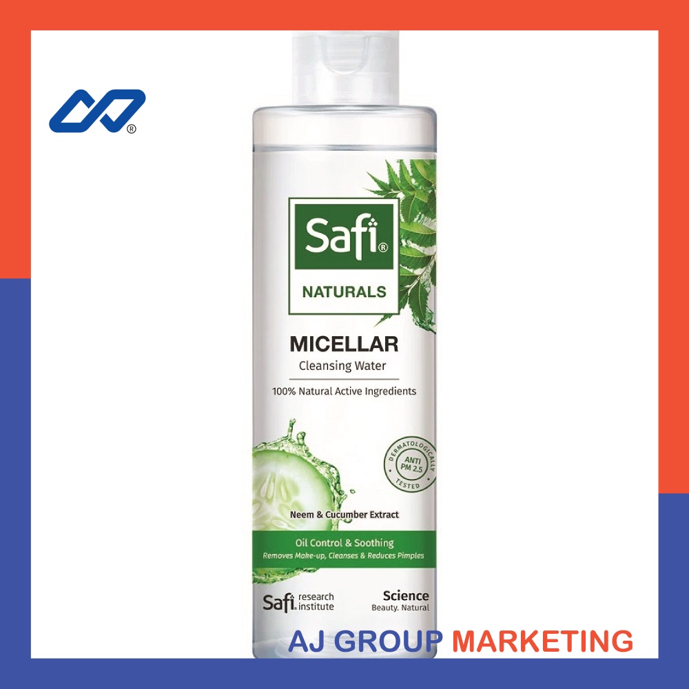 Safi Naturals Neem & Cucumber Micellar Cleansing Water (200ml) | Shopee ...