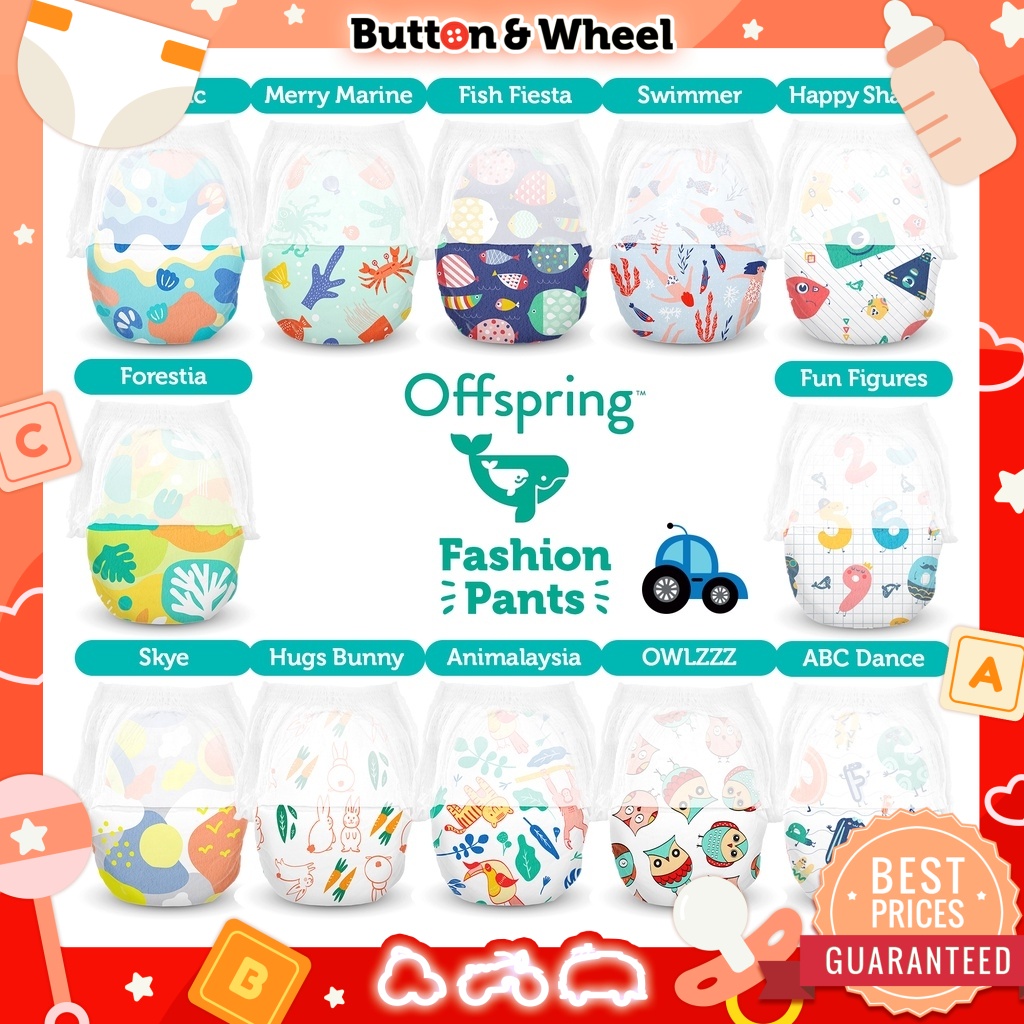 Offspring FASHION PANTS Diapers (Size M L XL XXL) | Shopee Malaysia