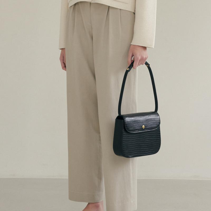 Korean niche design retro French lizard pattern one-shoulder underarm ...