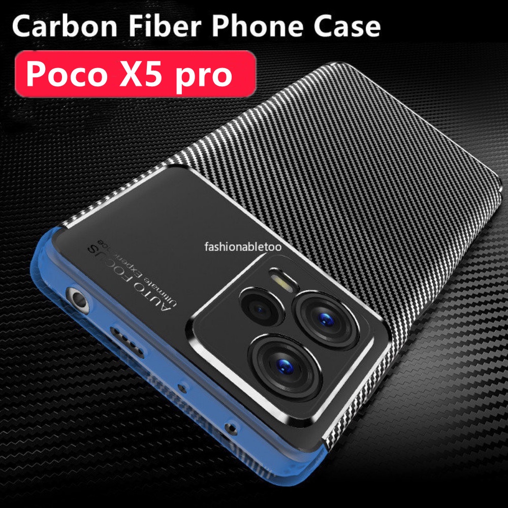 Carbon Fiber Phone Case For Xiaomi Poco X5 pro X5pro M5 s M5s PocoX5 ...