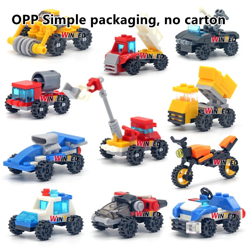 Mini Assembled Building Blocks Puzzle Children's Toy Excavator ...