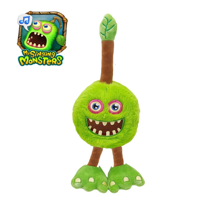 33cm My Singing Monsters Wubbox Plush Toys Green Furcorn Stuffed Dolls ...