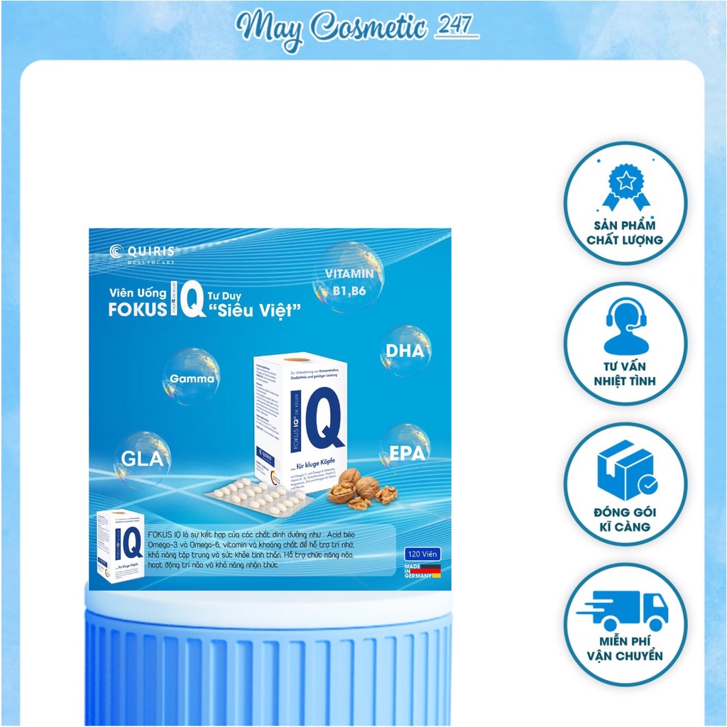 [Fire Speed] German brain supplement FOKUS IQ - Enhance memory, support ...