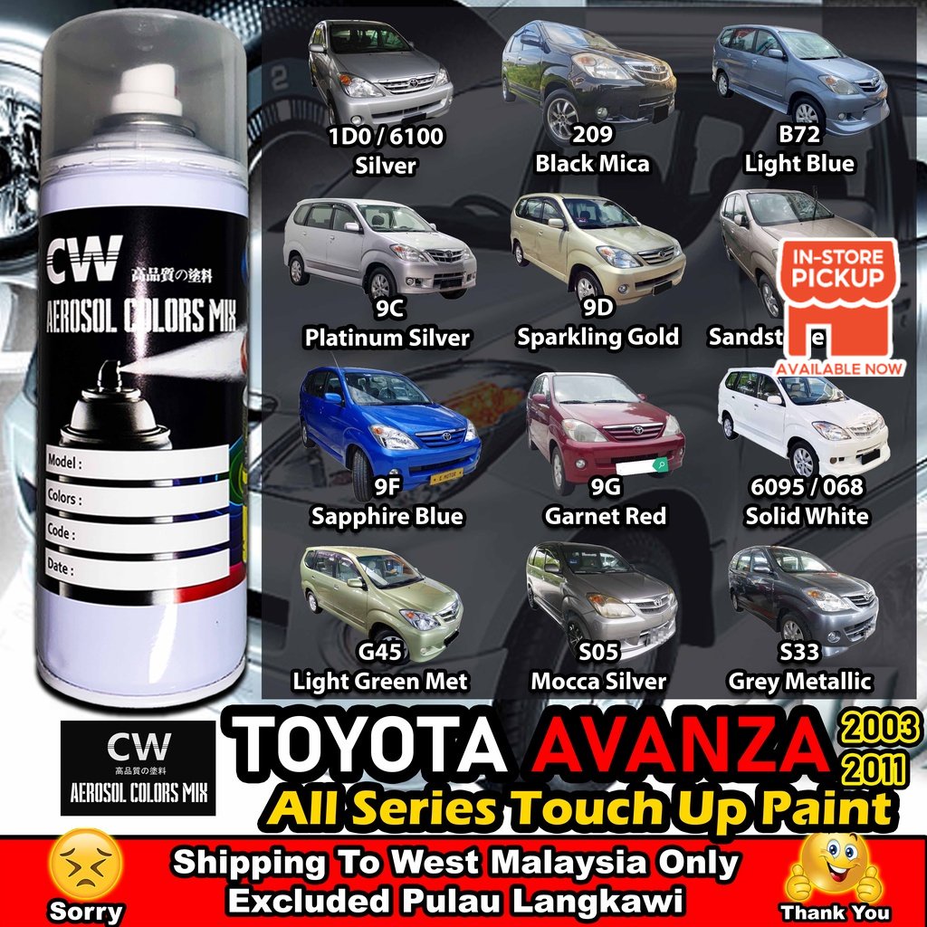 Toyota Avanza Colors