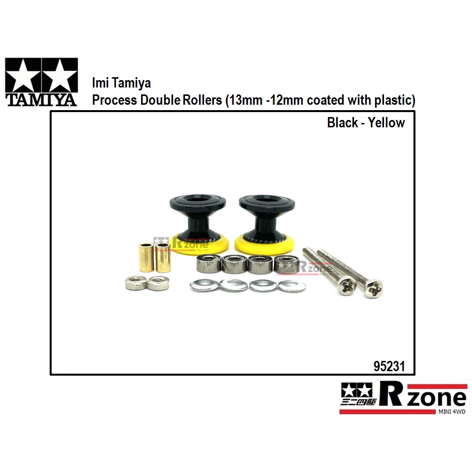 Imi Tamiya Process Double Rollers (13mm -12mm coated with plastic ...