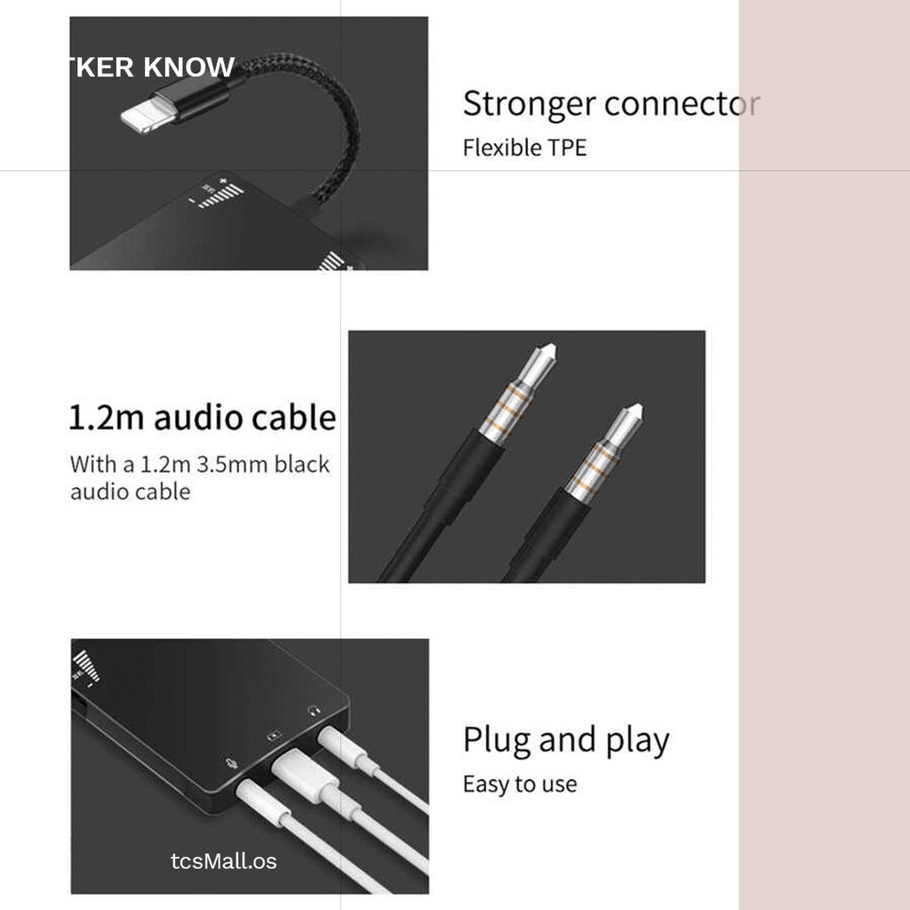 Upgraded Type-C Epal Live Helper Sound Card X9 Converter Adapter 3.5mm ...