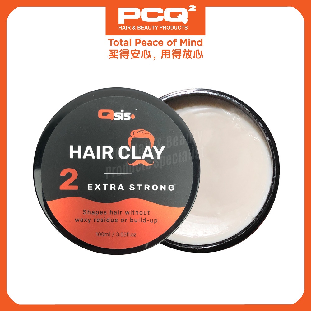 Plus+ Qsis Hair Styling Clay Extra Strong / Strong 100ML 发泥 | Shopee ...