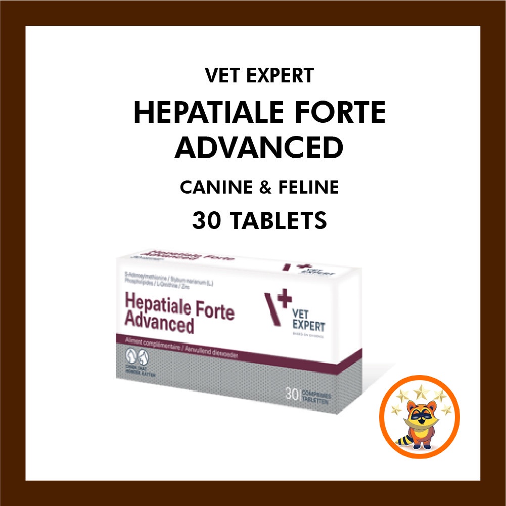 Vet Expert Hepatiale Forte Advanced Canine Dog & Feline Cat Kucing 30 ...