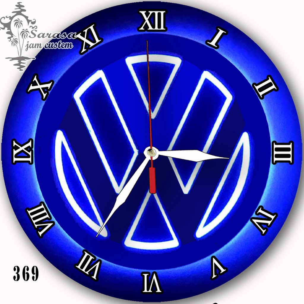 Custom WALL CLOCK VW CAR LOGO VOLKSWAGEN 369 | Shopee Malaysia