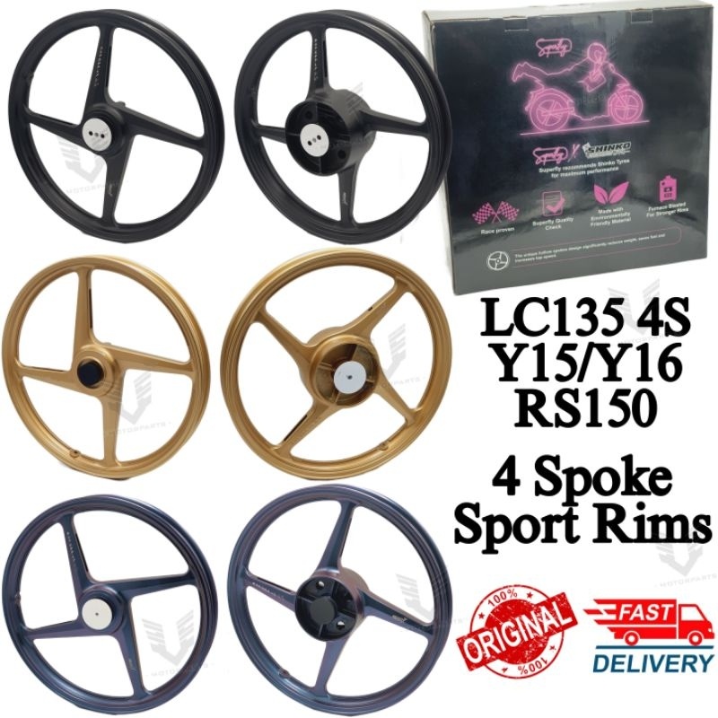 4. BATANG SPORT RIMS SUPERFLY PROJECT X 4 SPOKE RIM YAMAHA Y15ZR Y16ZR ...