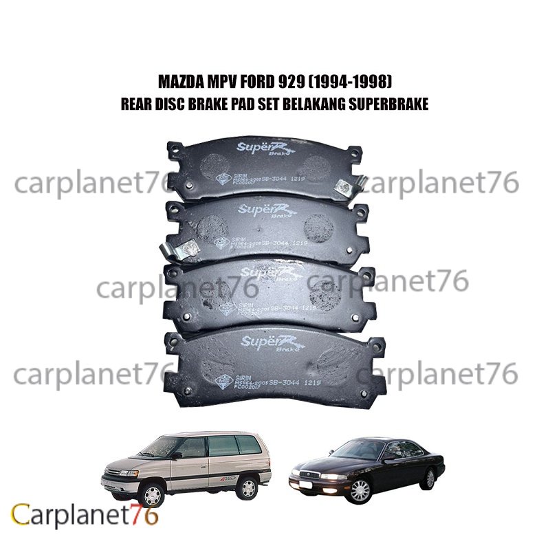 MAZDA MPV FORD 929 (1994-1998) REAR DISC BRAKE PAD SET BELAKANG ...