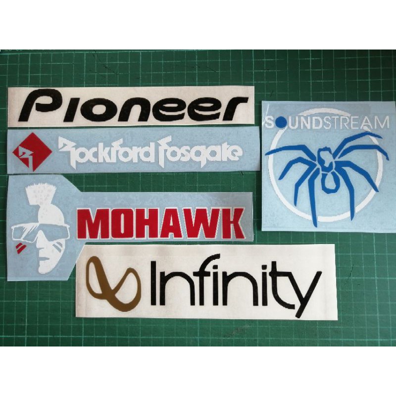 Sticker Mohawk Pioneer Rockford Fosgate Soundstream Infinity | Shopee ...