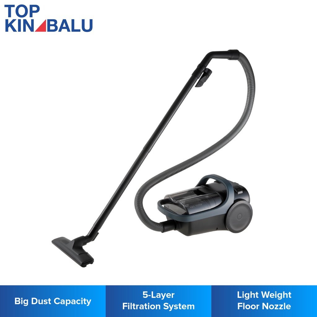 PANASONIC 1600W MC-CL601AV47 MEGA CYCLONE BAGLESS VACUUM CLEANER ...