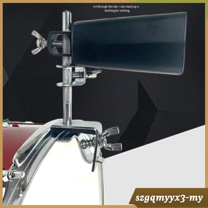 [ Metal Bass Drum Cowbell Mounting Bracket, Drum Cow Bell Support Stand ...