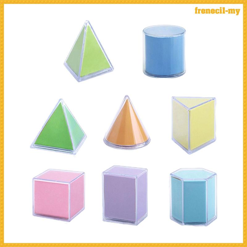 [FrenecidcMY] 8pc Transparent 3D Geometric Solids Model Shape Toy ...