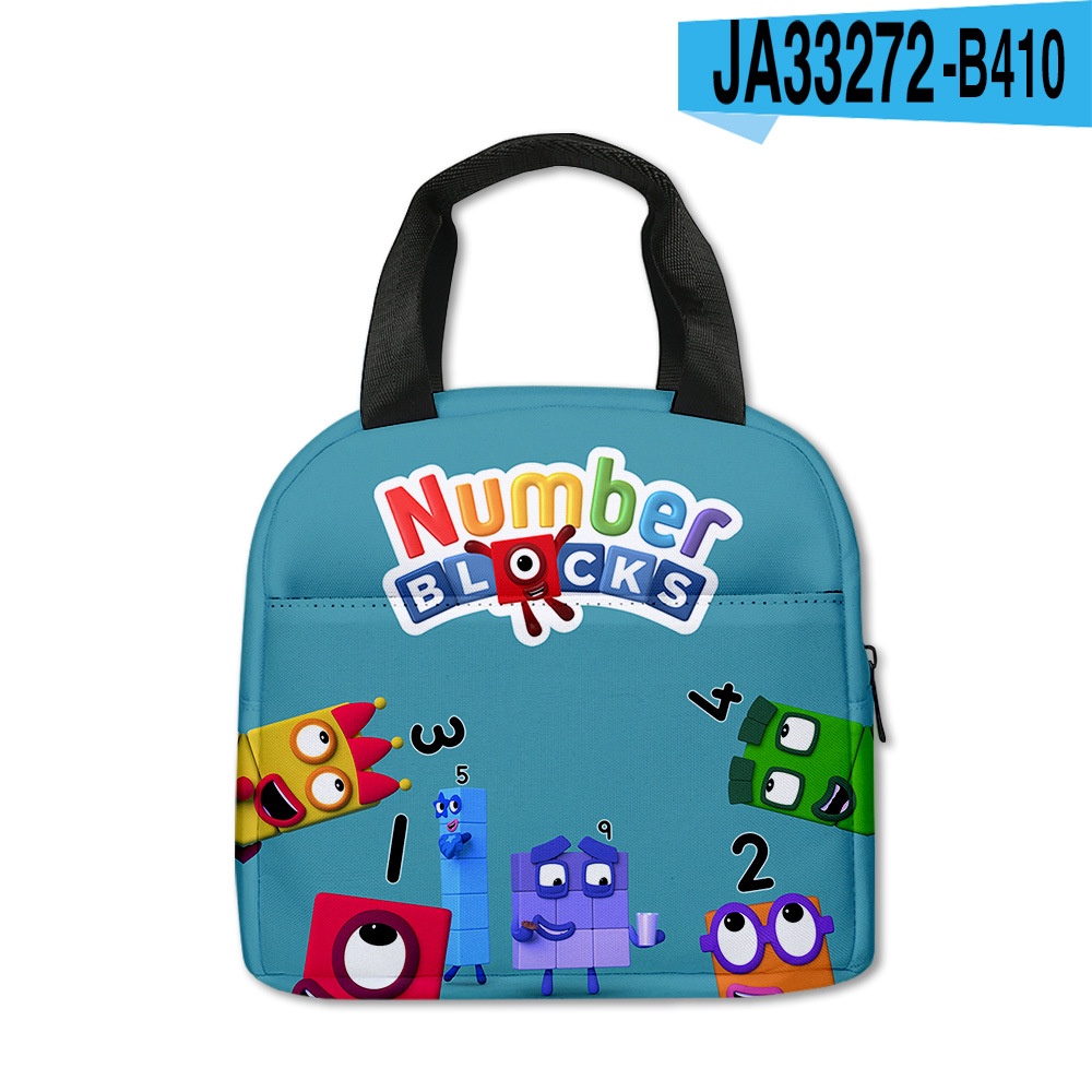 Digital building blocks around the game Numberblocks lunch package ...