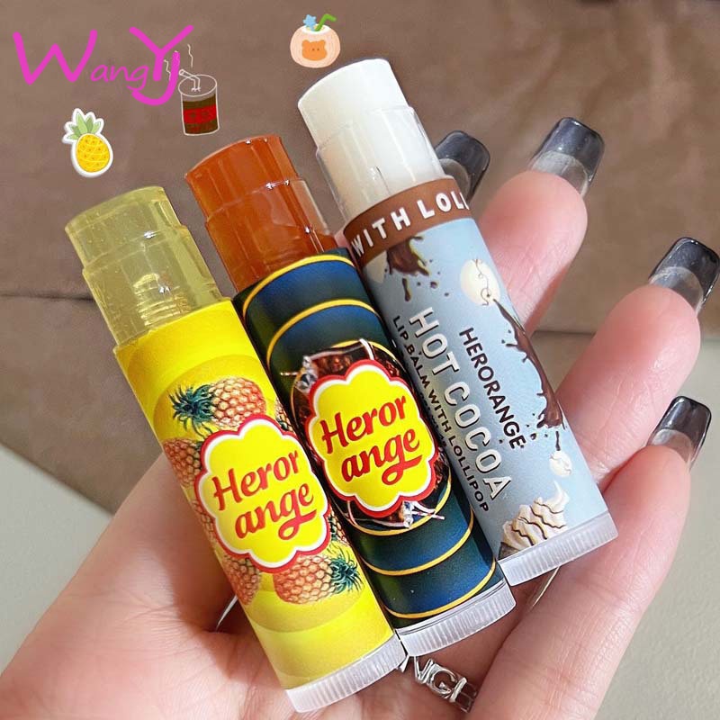 HERORANGE Lollipop Lip Balm Lip Mask Moisturizing Hydrating Fading Lip ...
