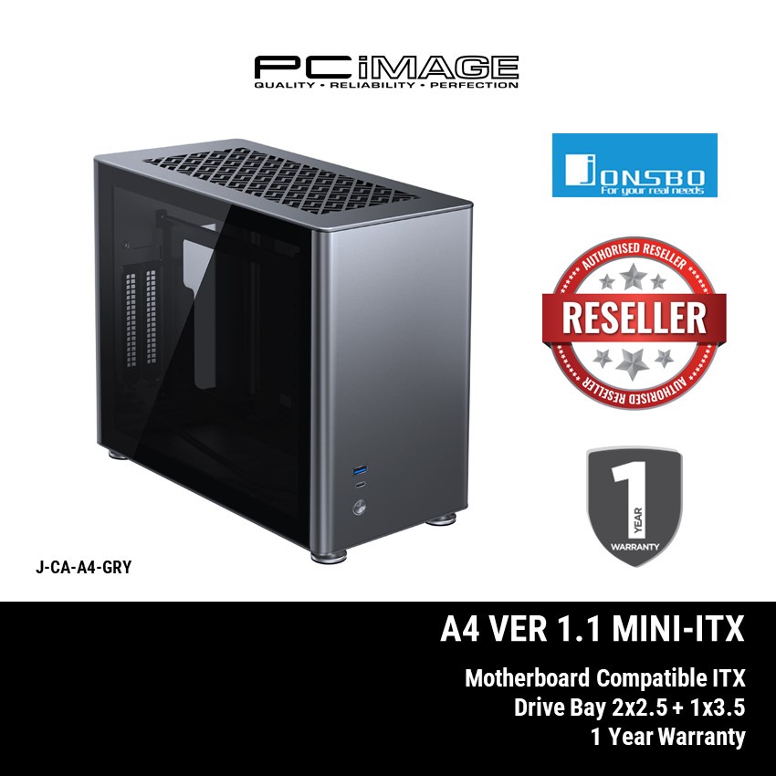 JONSBO A4 VER 1.1 MINI-ITX CASING COLOR GRAY - J-CA-A4-GRY | Shopee ...