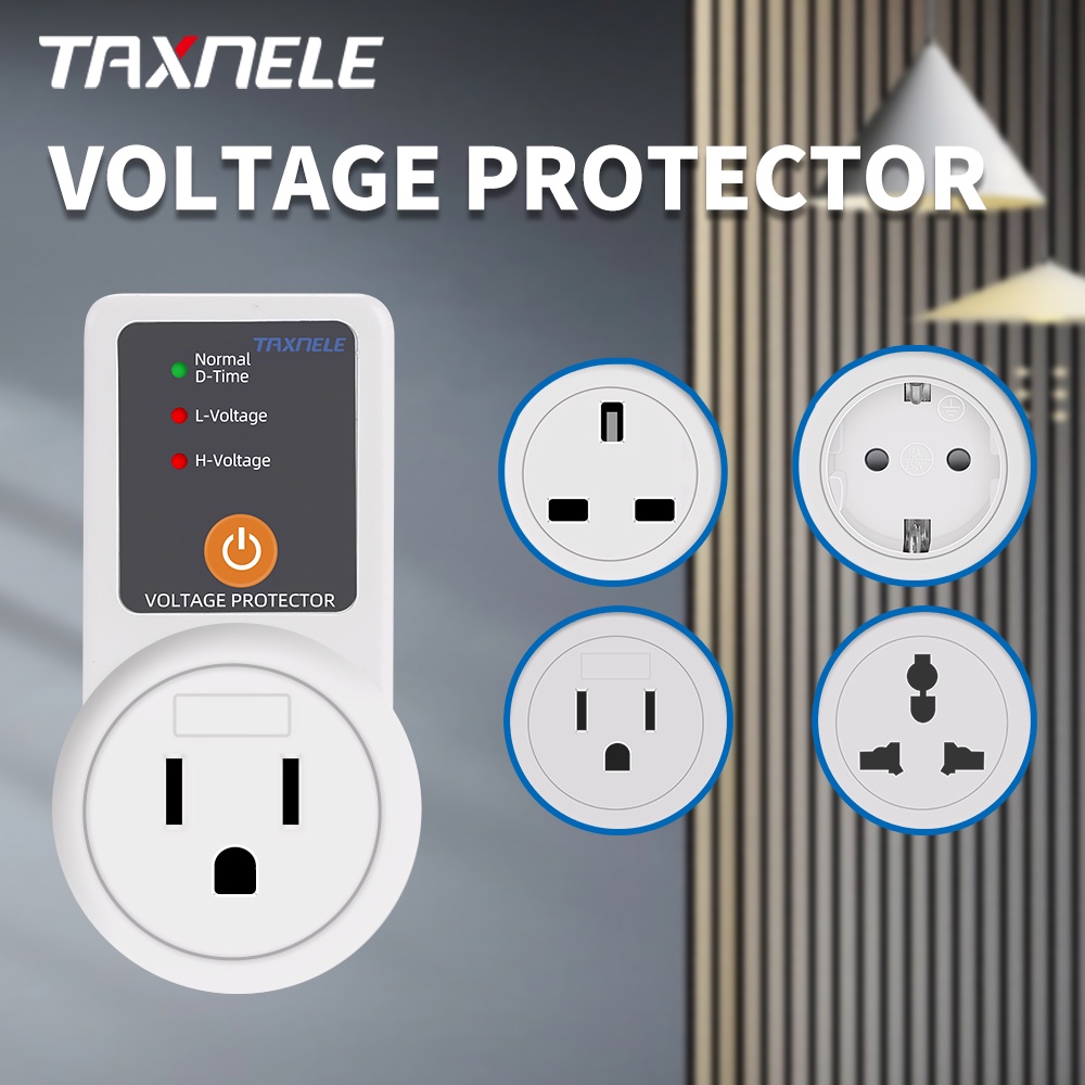 Automatic Voltage Protector Socket Switcher AC 220V 16A EU UK US ...