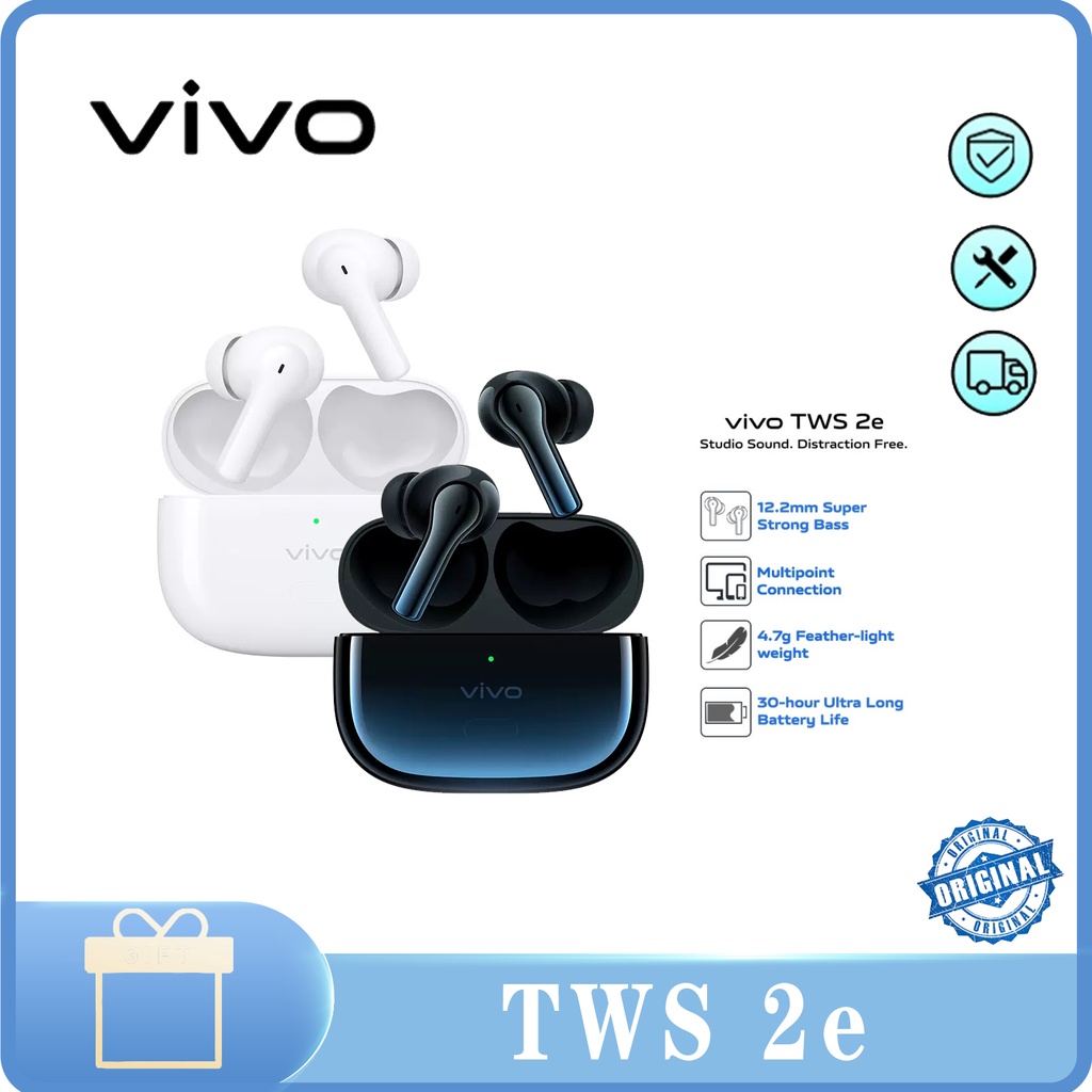 vivo TWS 2e Wireless Bluetooth Headset Game Call Noise Cancelling Sports | Shopee Malaysia