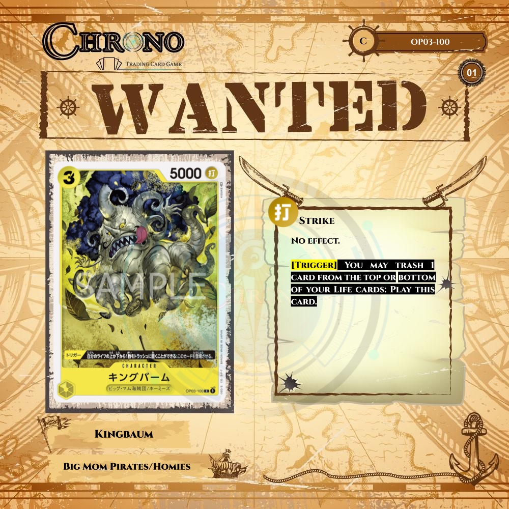 OP03-100 | Kingbaum | Common | Character | One Piece TCG Single ...
