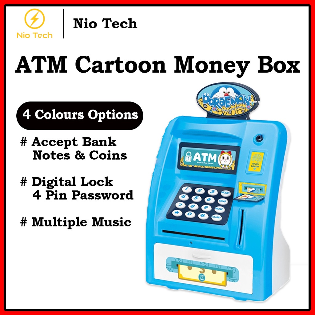 NioTech Tabung ATM Machine Cute Cartoon Animation Anime Theme Children ...