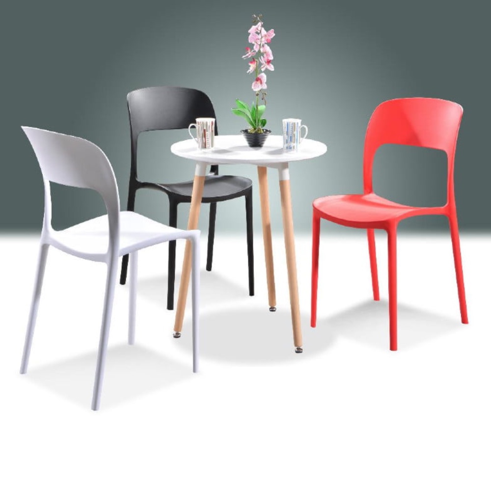 Tekkashop MXDS1165MT Modern Style Round Melamine Table Top 3 Seater ...